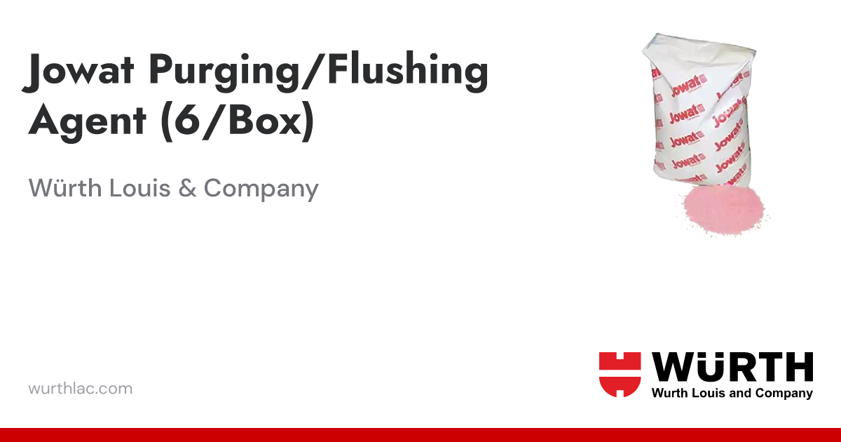 Jowat Purging/Flushing Agent (6/Box) | Würth Louis & Company