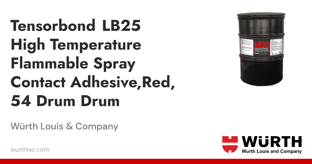 Tensorbond LB25 High Temperature Flammable Spray Contact Adhesive,Red ...