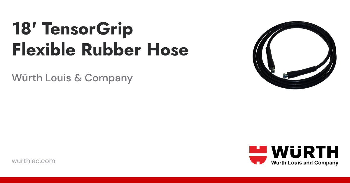 18' TensorGrip Flexible Rubber Hose | Würth Louis & Company