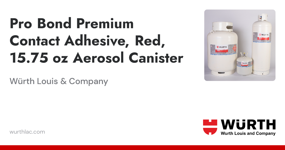 Pro Bond Premium Contact Adhesive, Red, 15.75 oz Aerosol Canister ...