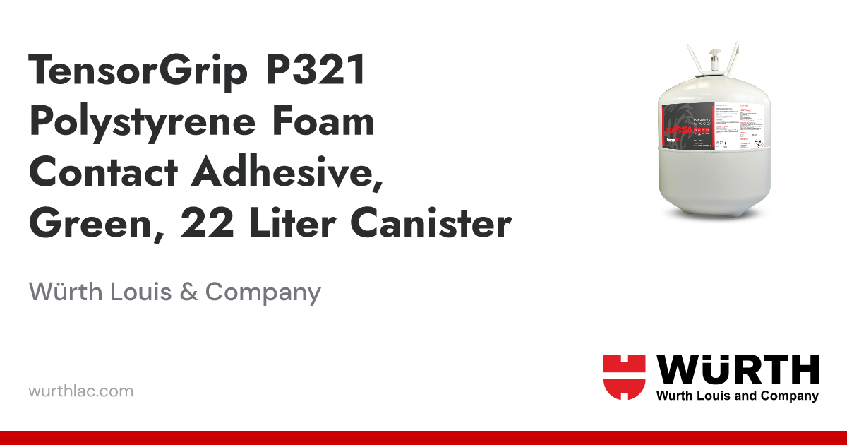 TensorGrip P321 Polystyrene Foam Contact Adhesive, Green, 22 Liter ...