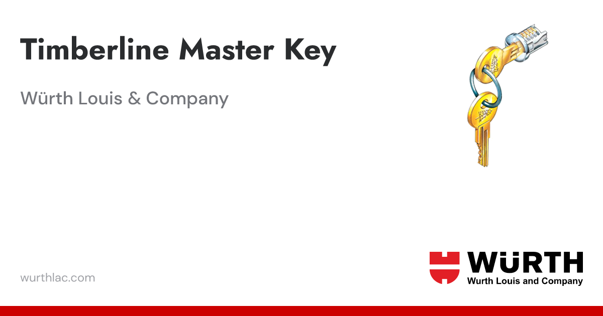 Timberline Master Key | Würth Louis & Company