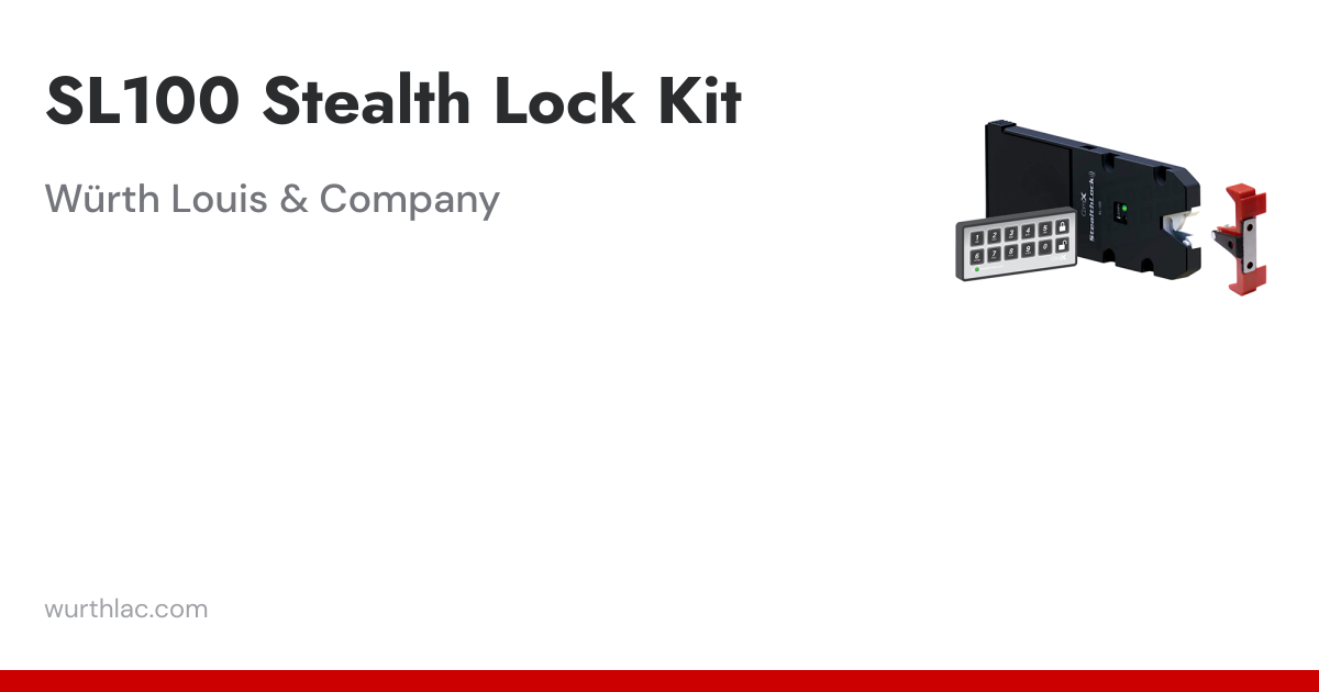 SL100 Stealth Lock Kit | Würth Louis & Company