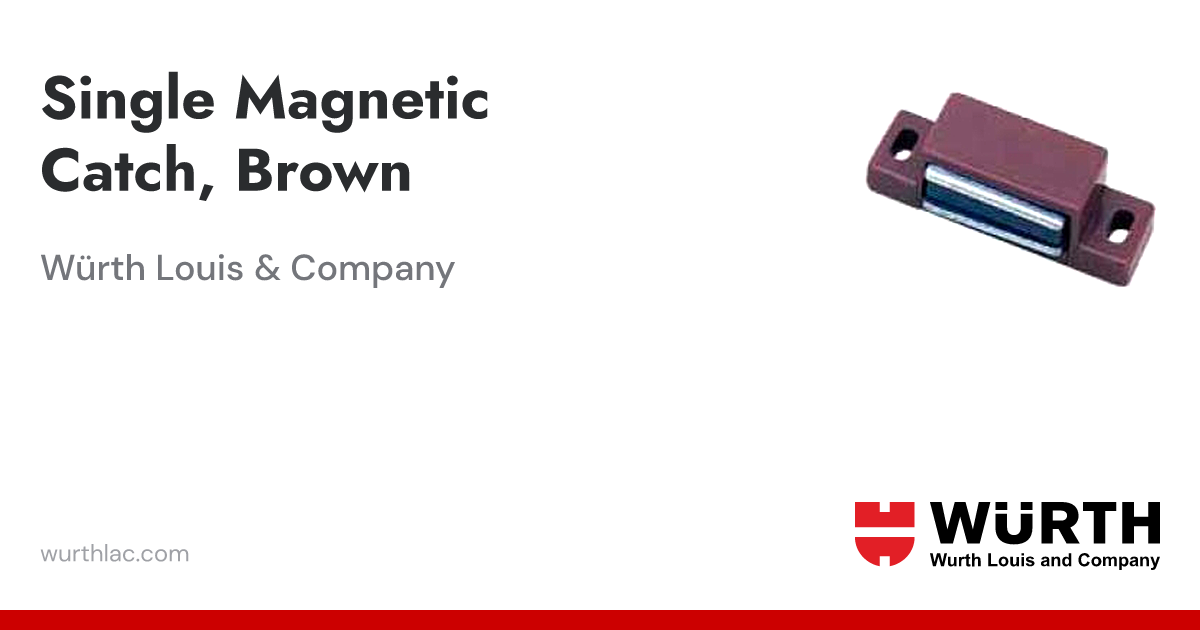 Single Magnetic Catch, Brown | Würth Louis & Company
