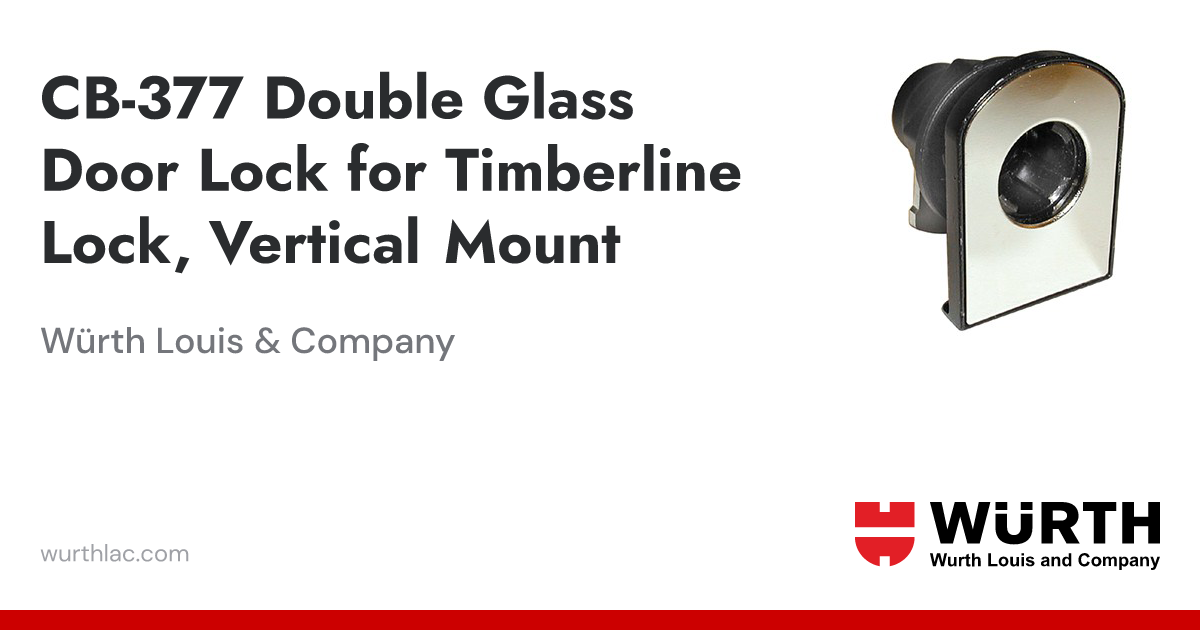 CB-377 Double Glass Door Lock for Timberline Lock, Vertical Mount ...