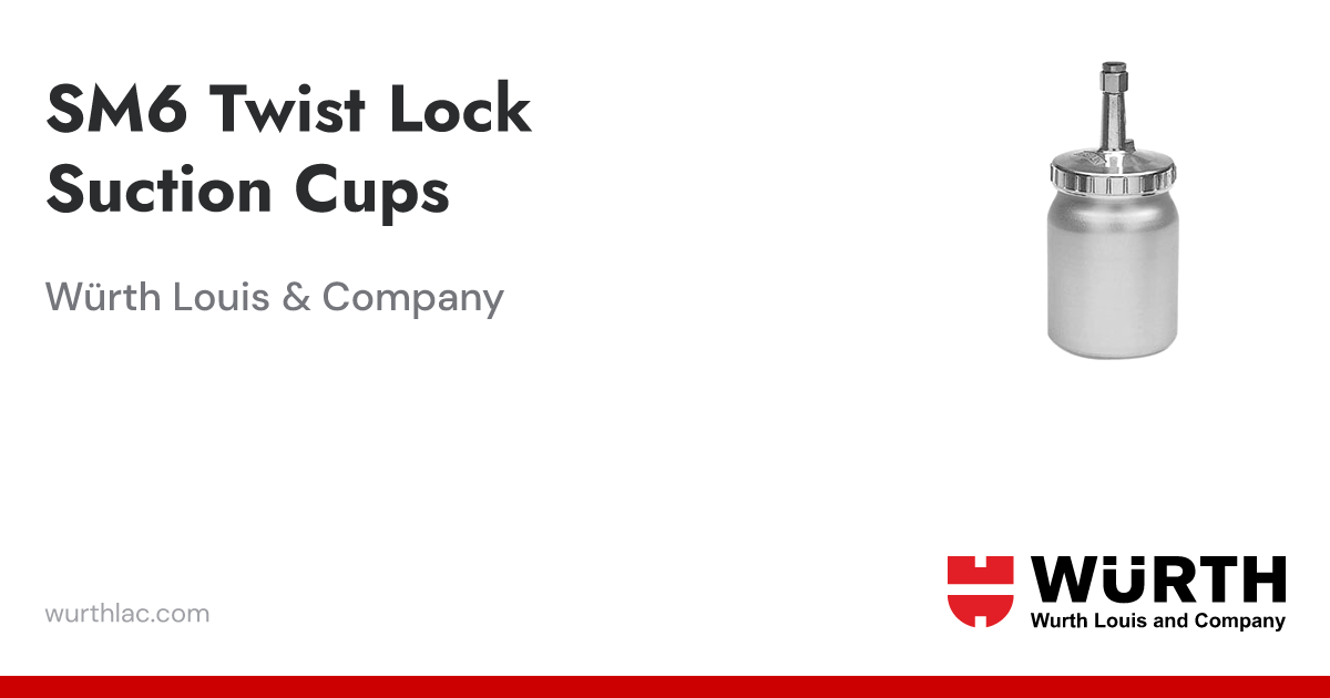 SM6 Twist Lock Suction Cups | Würth Louis & Company