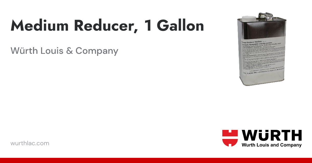 Medium Reducer, 1 Gallon | Würth Louis & Company