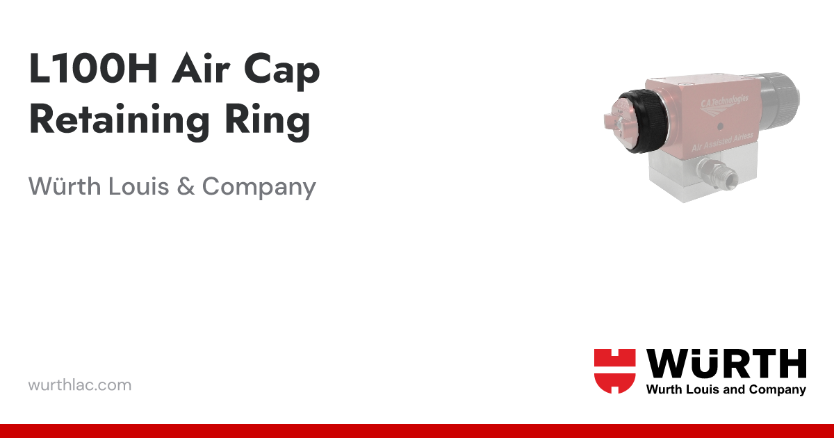 L100H Air Cap Retaining Ring | Würth Louis & Company