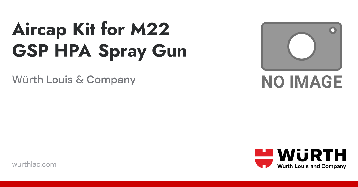 Aircap Kit for M22 GSP HPA Spray Gun | Würth Louis & Company