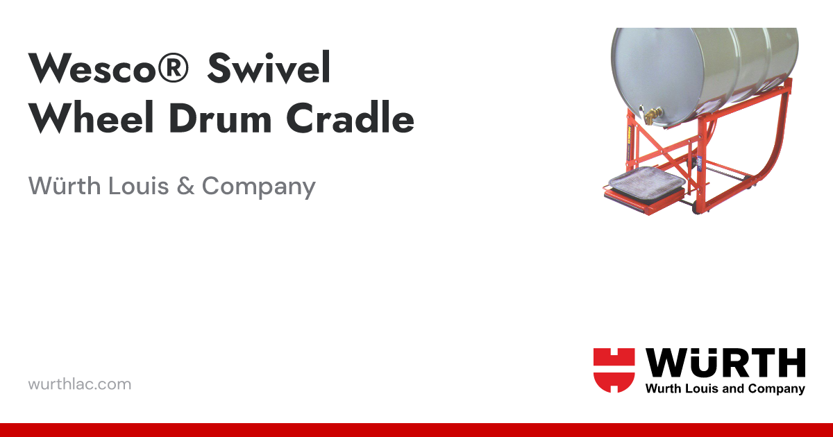 Wesco® Swivel Wheel Drum Cradle | Würth Louis & Company