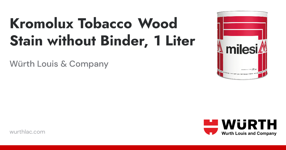 Kromolux Tobacco Wood Stain without Binder, 1 Liter | Würth Louis & Company