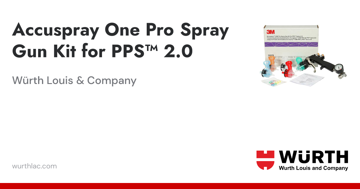 Accuspray One Pro Spray Gun Kit for PPS™ 2.0 | Würth Louis & Company
