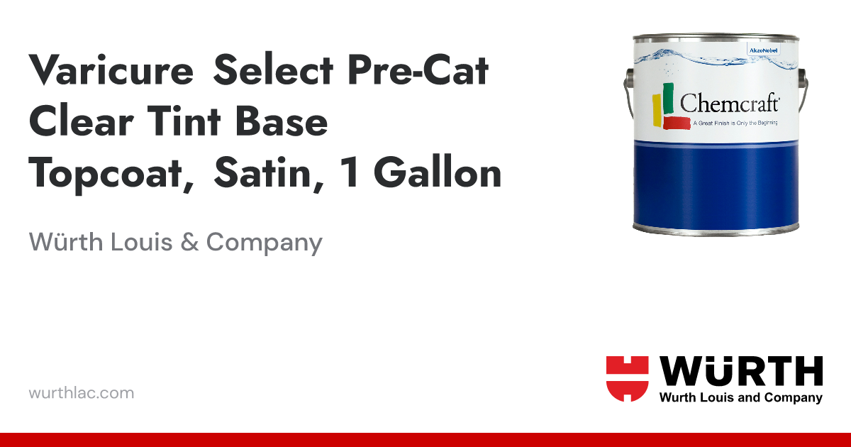 Varicure Select Pre-Cat Clear Tint Base Topcoat, Satin, 1 Gallon ...