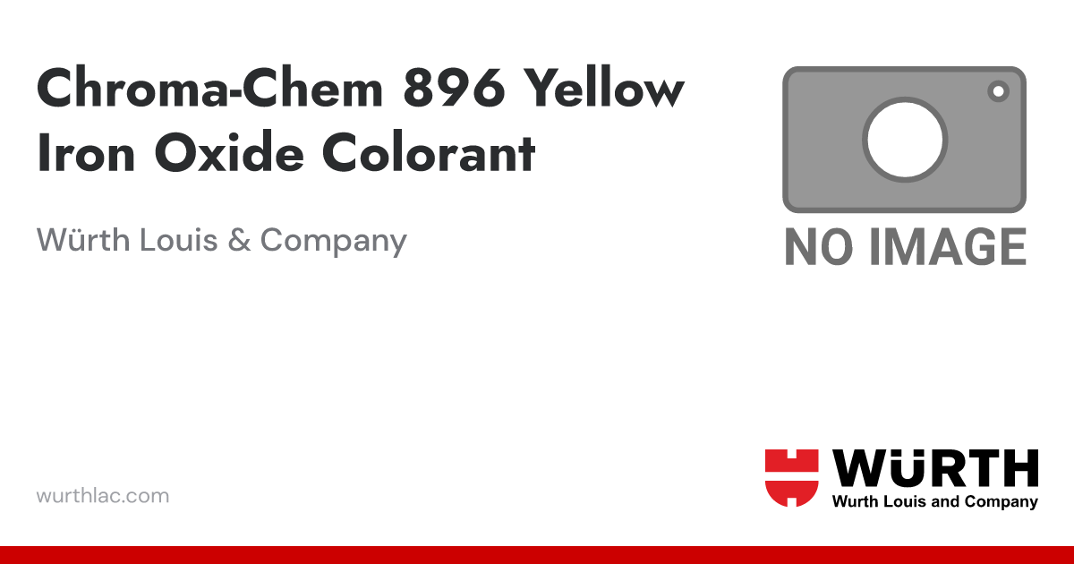 Chroma-Chem 896 Yellow Iron Oxide Colorant | Würth Louis & Company