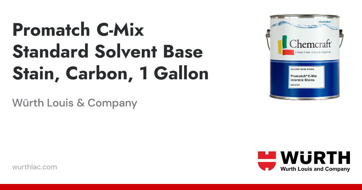 Promatch C-Mix Standard Solvent Base Stain, Carbon, 1 Gallon | Würth ...