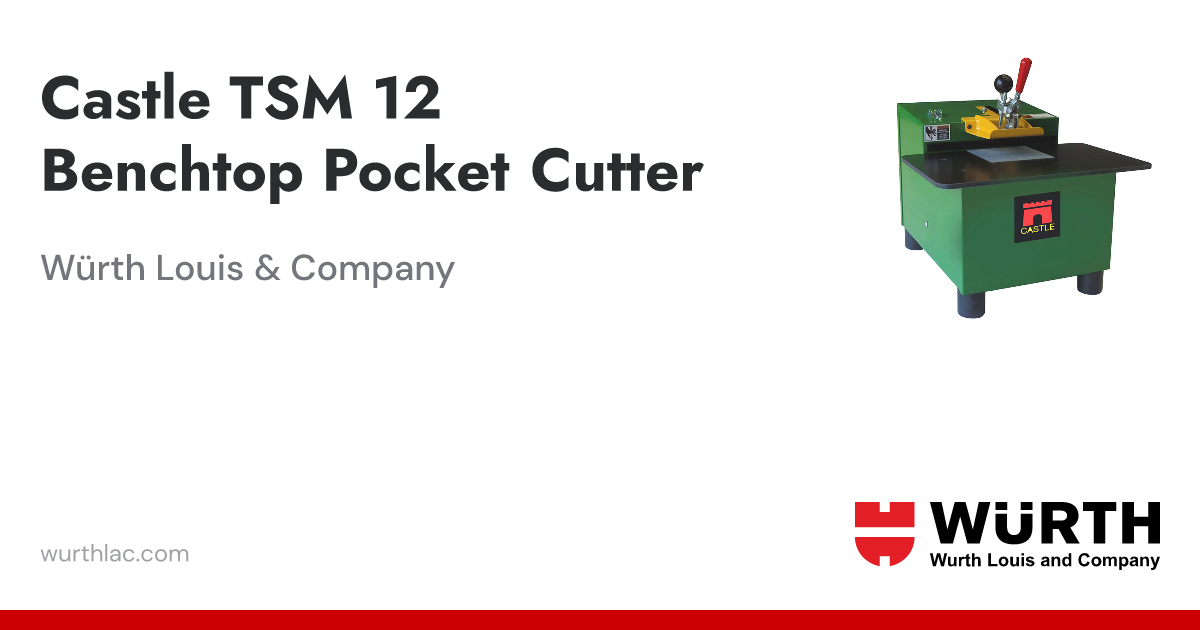 Castle TSM 12 Benchtop Pocket Cutter | Würth Louis & Company