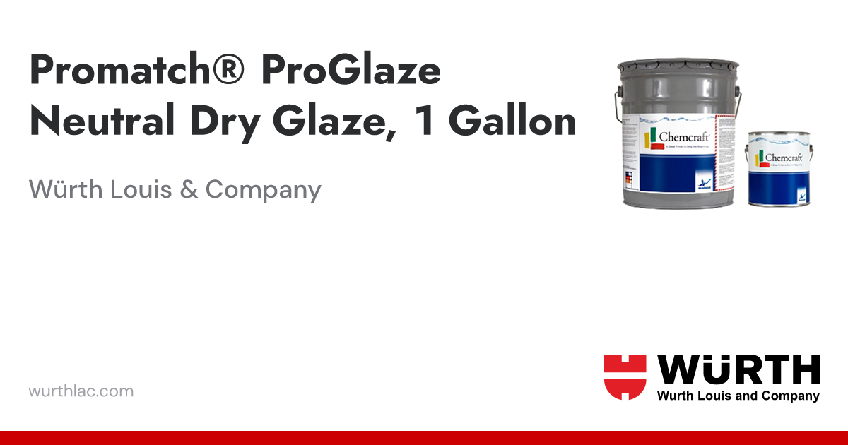 Promatch® ProGlaze Neutral Dry Glaze, 1 Gallon | Würth Louis & Company