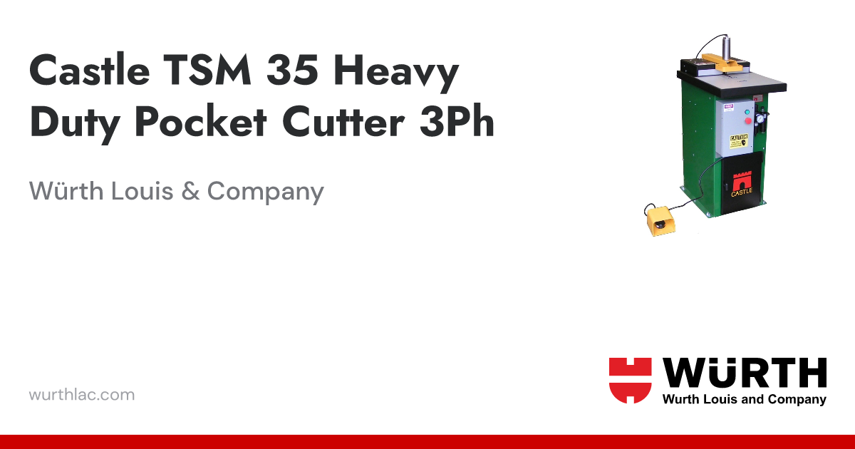 Castle TSM 35 Heavy Duty Pocket Cutter 3Ph | Würth Louis & Company