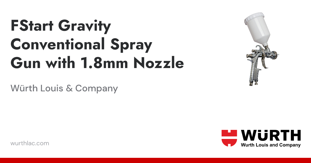 FStart Gravity Conventional Spray Gun with 1.8mm Nozzle | Würth Louis ...
