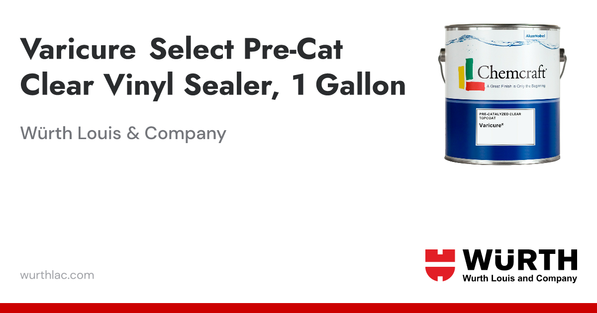 Varicure Select Pre-Cat Clear Vinyl Sealer, 1 Gallon | Würth Louis ...