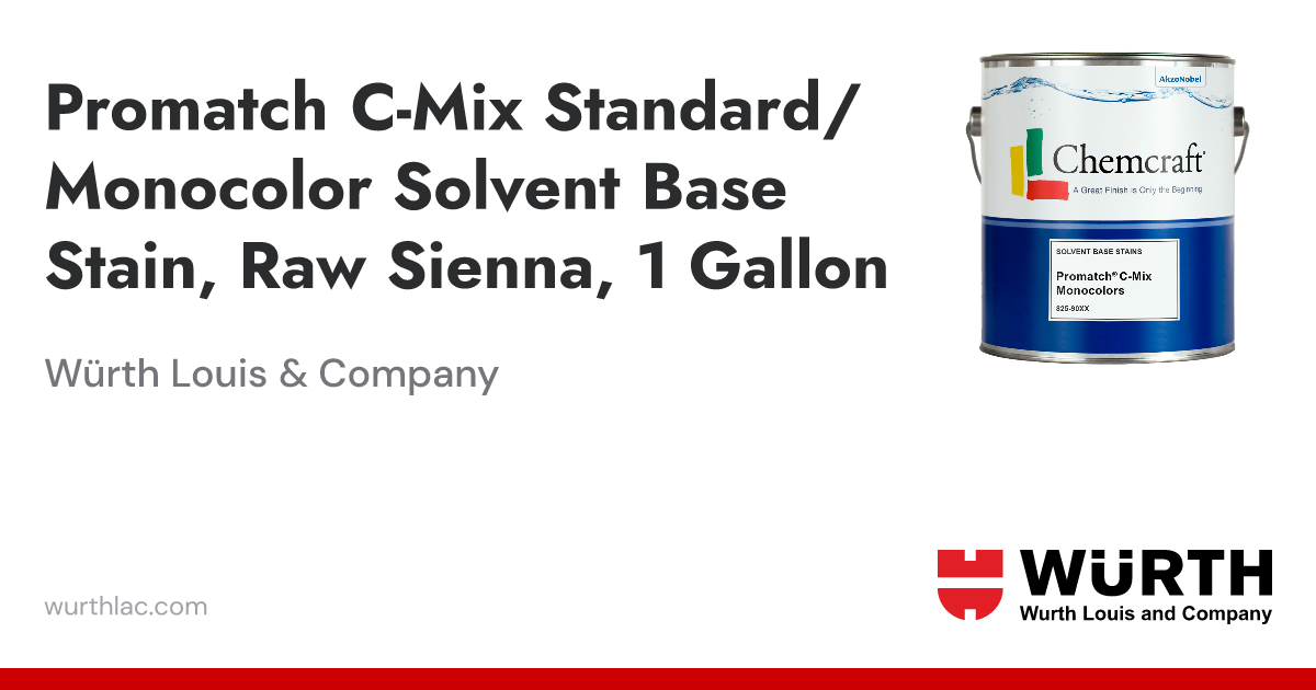 Promatch C-Mix Standard/Monocolor Solvent Base Stain, Raw Sienna, 1 ...
