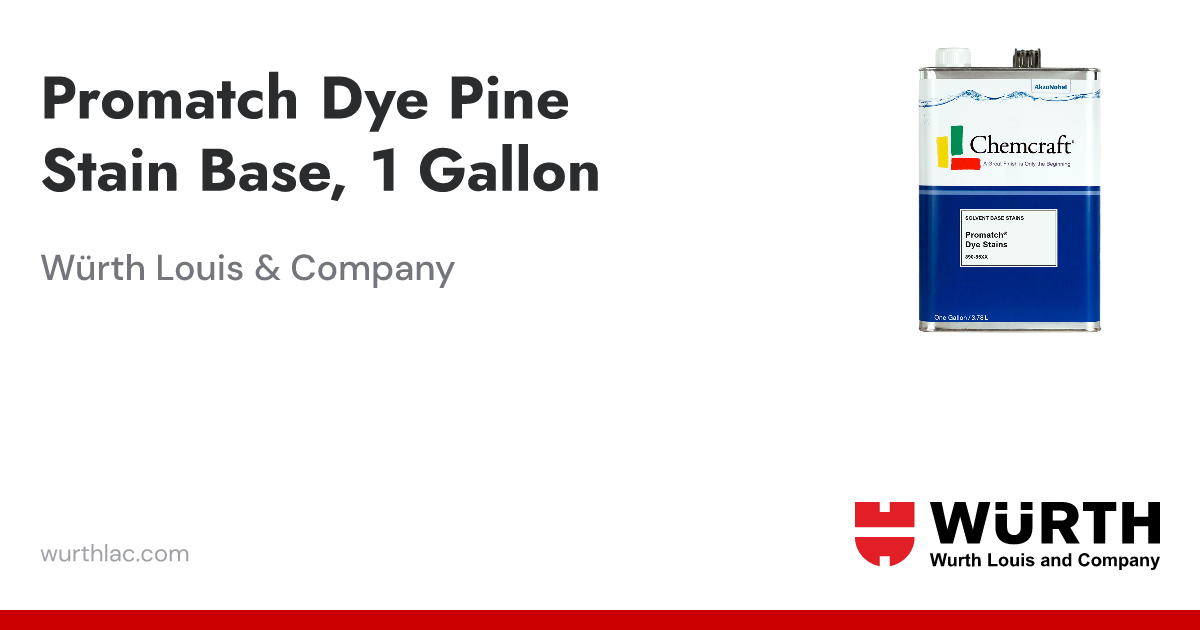 Promatch Dye Pine Stain Base, 1 Gallon | Würth Louis & Company