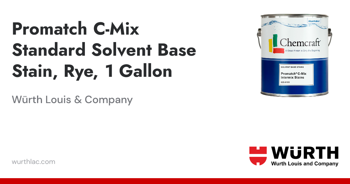 Promatch C-Mix Standard Solvent Base Stain, Rye, 1 Gallon | Würth Louis ...