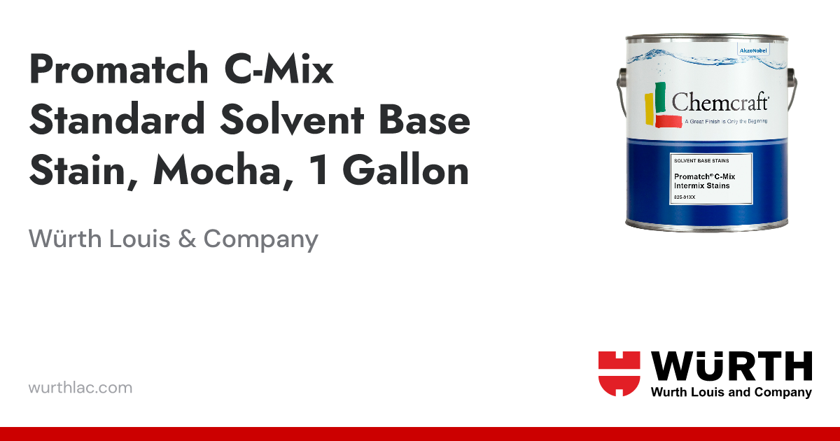 Promatch C-Mix Standard Solvent Base Stain, Mocha, 1 Gallon | Würth ...