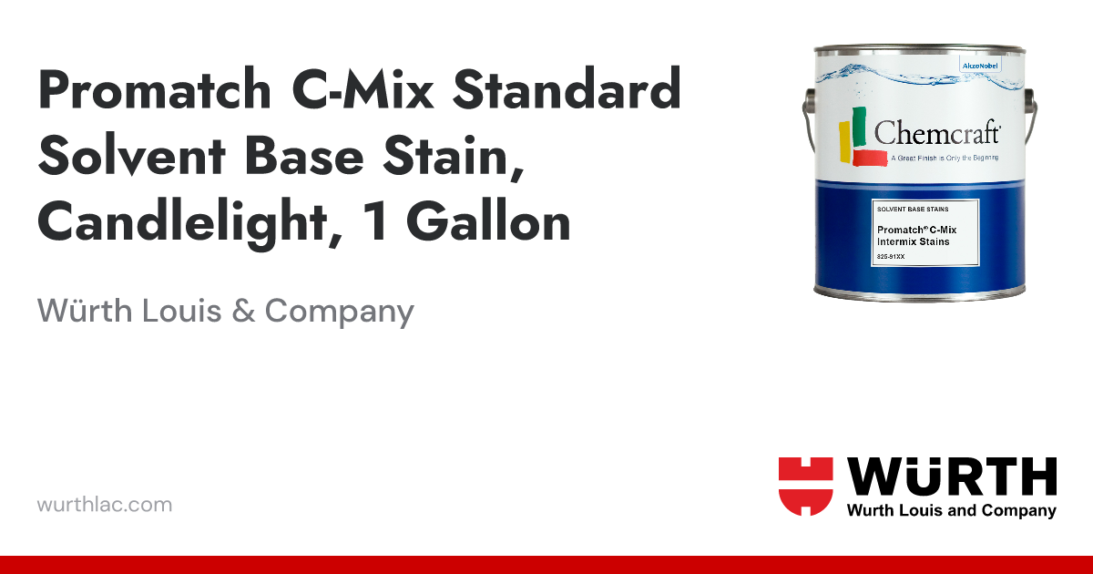 Promatch C-Mix Standard Solvent Base Stain, Candlelight, 1 Gallon ...