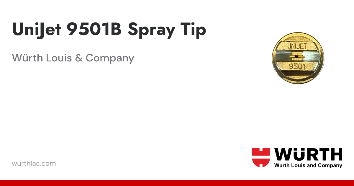 UniJet 9501B Spray Tip | Würth Louis & Company