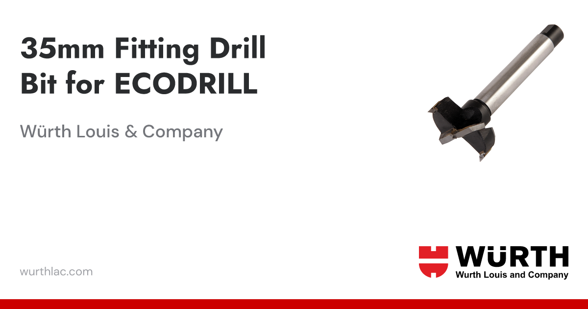 35mm Fitting Drill Bit for ECODRILL | Würth Louis & Company