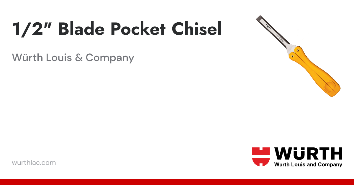1/2" Blade Pocket Chisel | Würth Louis & Company