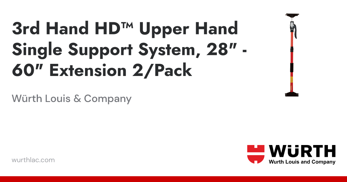 3rd Hand HD™ Upper Hand Single Support System, 28" - 60" Extension 2 ...