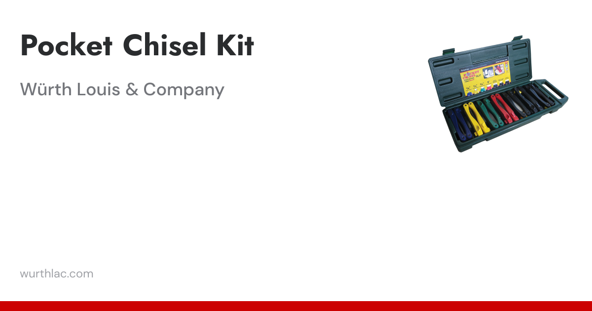 Pocket Chisel Kit | Würth Louis & Company