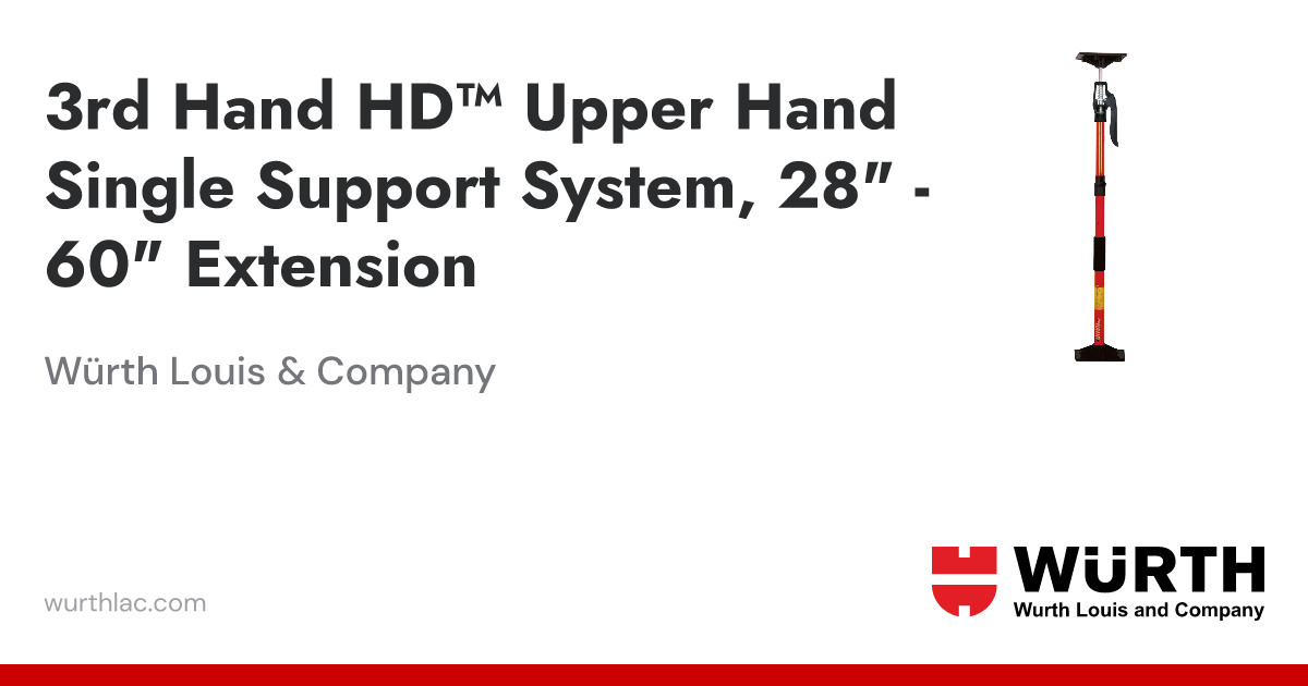 3rd Hand HD™ Upper Hand Single Support System, 28" - 60" Extension ...