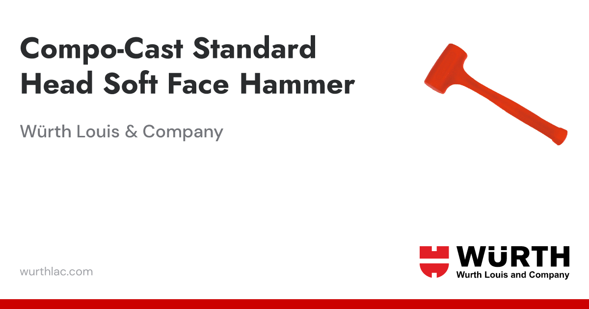 Compo-Cast Standard Head Soft Face Hammer | Würth Louis & Company