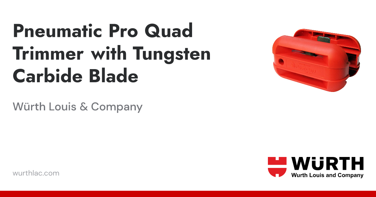 Pneumatic Pro Quad Trimmer with Tungsten Carbide Blade | Würth Louis ...