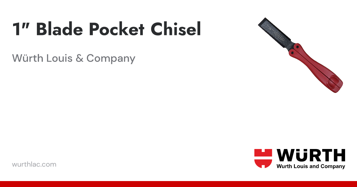 1" Blade Pocket Chisel | Würth Louis & Company