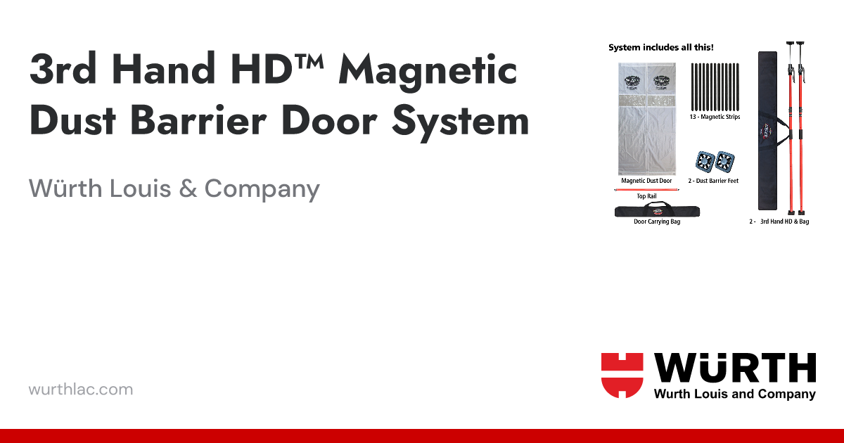 3rd Hand HD™ Magnetic Dust Barrier Door System | Würth Louis & Company