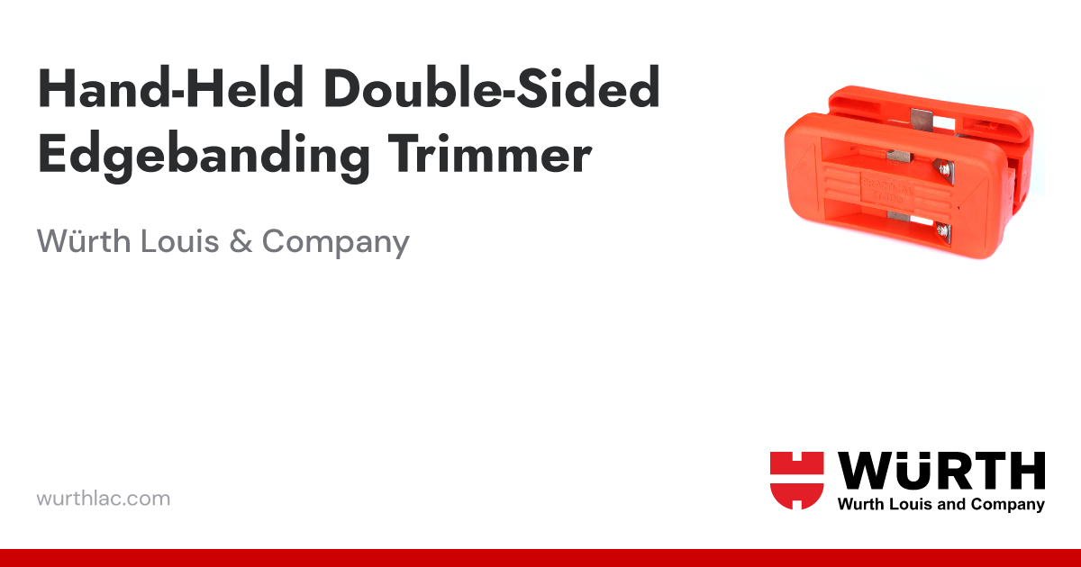 Hand-Held Double-Sided Edgebanding Trimmer | Würth Louis & Company