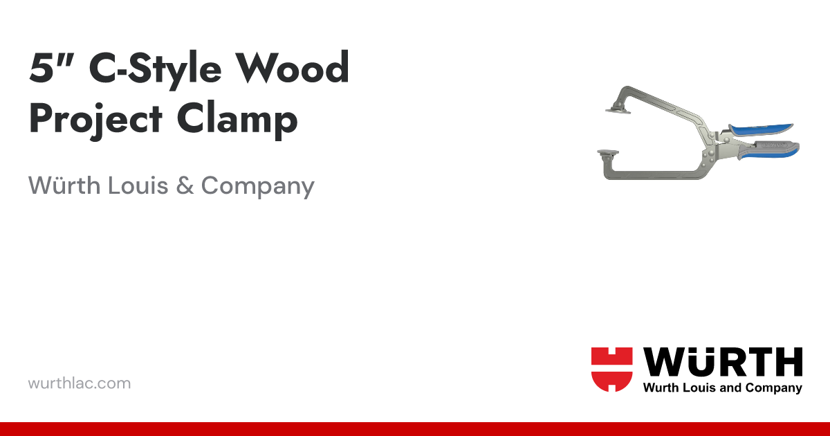 5" C-Style Wood Project Clamp | Würth Louis & Company