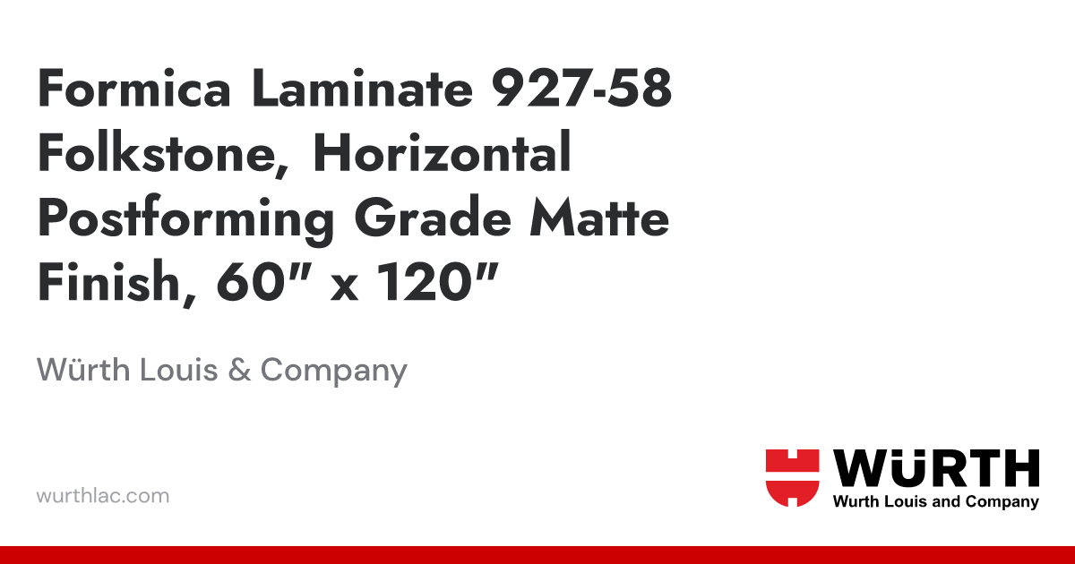 Formica Laminate 927-58 Folkstone, Horizontal Postforming Grade Matte ...