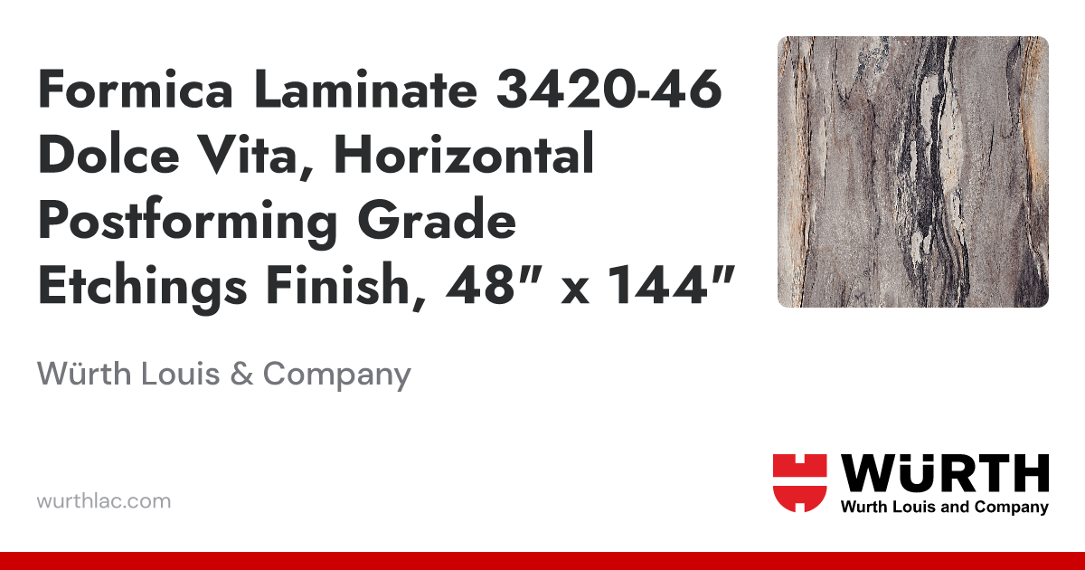 Formica Laminate 3420-46 Dolce Vita, Horizontal Postforming Grade ...