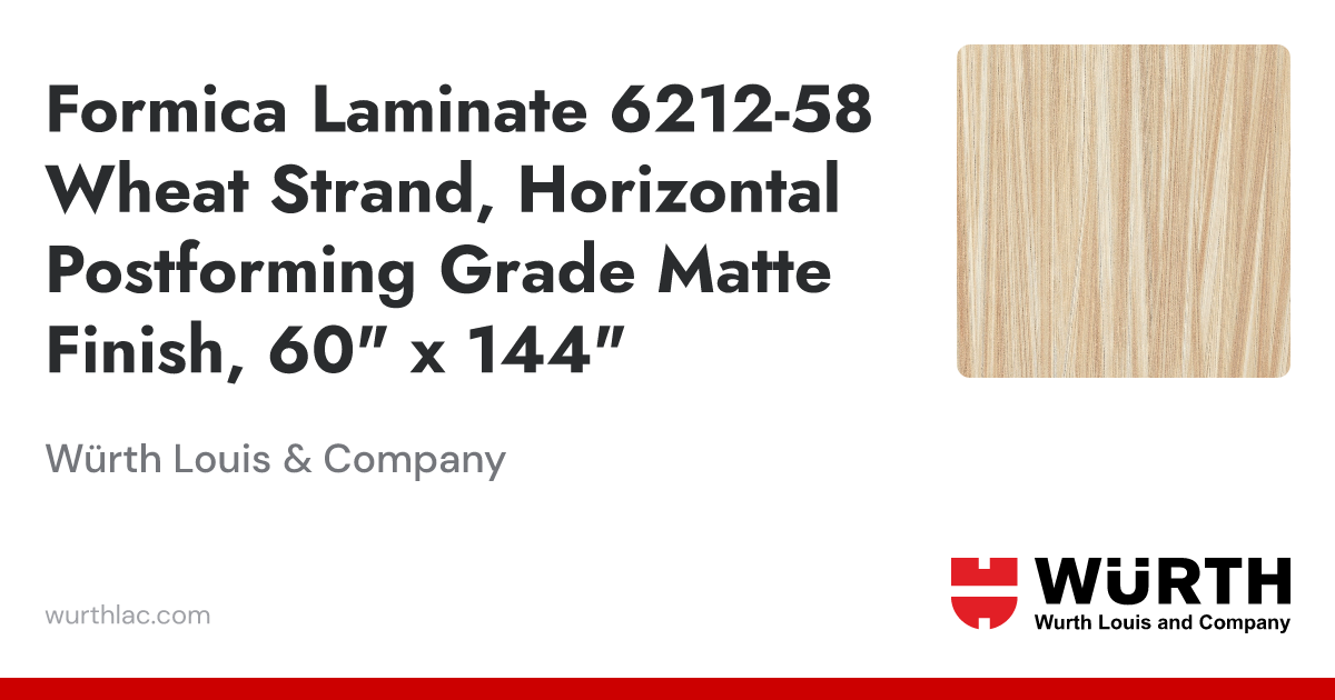 Formica Laminate 6212-58 Wheat Strand, Horizontal Postforming Grade ...