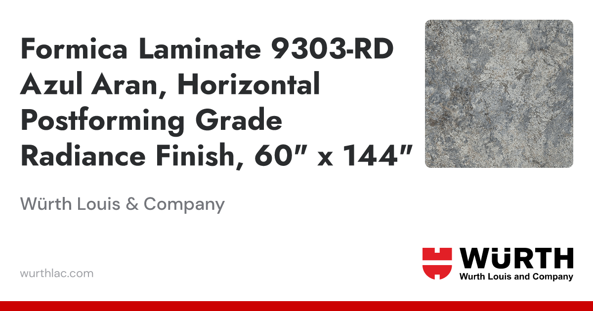 Formica Laminate 9303-RD Azul Aran, Horizontal Postforming Grade ...