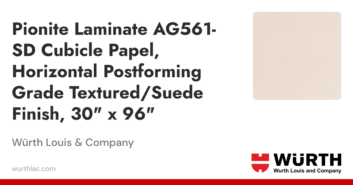 Pionite Laminate AG561-SD Cubicle Papel, Horizontal Postforming Grade ...