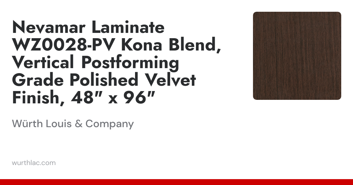 Nevamar Laminate WZ0028-PV Kona Blend, Vertical Postforming Grade ...