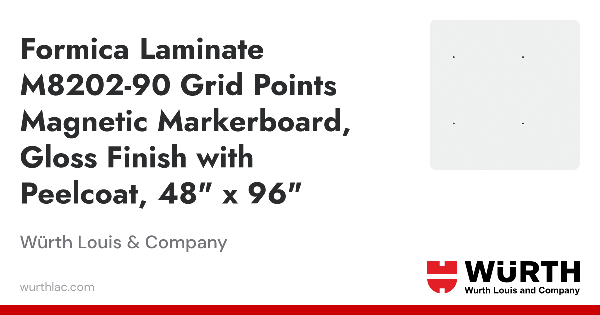 Formica Laminate M8202-90 Grid Points Magnetic Markerboard, Gloss ...