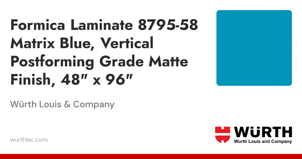 Formica Laminate 8795-58 Matrix Blue, Vertical Postforming Grade Matte ...