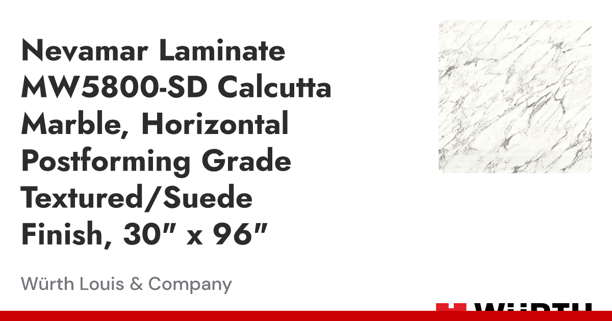Nevamar Laminate MW5800-SD Calcutta Marble, Horizontal Postforming ...